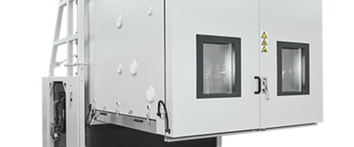 Self-supporting vibration test chamber saves space in the test centre ...